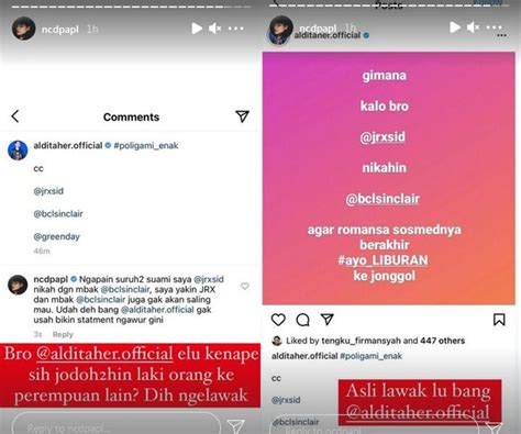 Aldi Taher Minta Jerinx Nikahi BCL, Reaksi Nora Alexandra Menohok