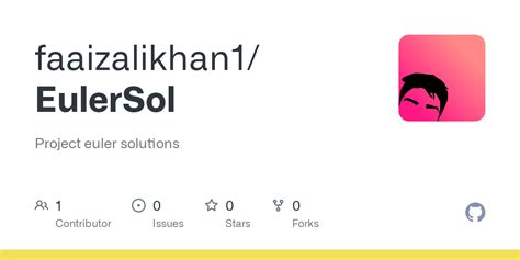 Github Faaizalikhan1eulersol Project Euler Solutions