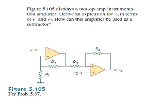Solved Figure Displays A Two Op Instrumenta Tion Chegg
