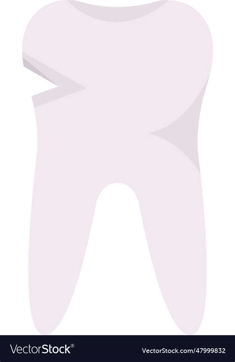 Wedge Shaped Defect Tooth Problem Royalty Free Vector Image