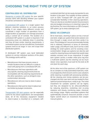 Clean In Place Cip Buying Guide PDF Food Drink