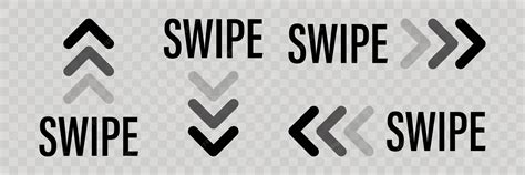 Premium Vector Swipe Screen Icon Arrow Swipe Social Media