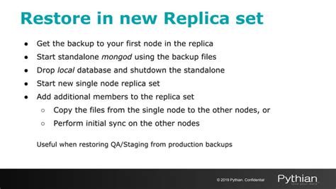 Maintenance For Mongodb Replica Sets Ppt