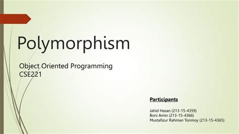 Polymorphismmainpptx