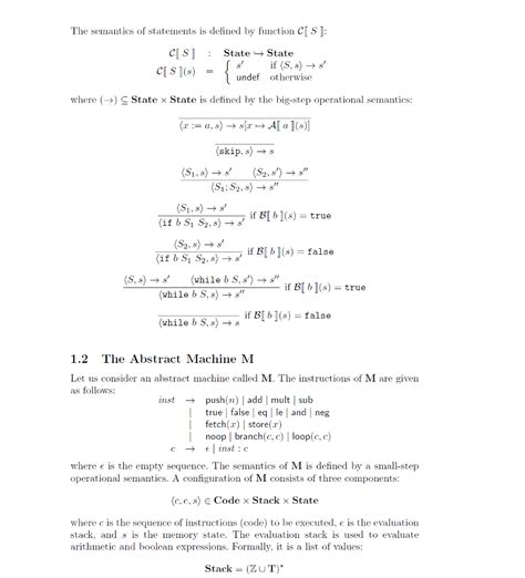 Solved 1 Language Specification 11 The While Language The