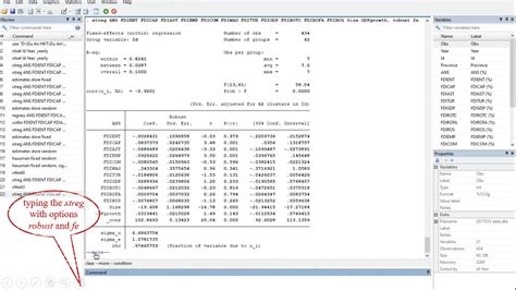 fixed effects regression in panel data analysis using stata hkt