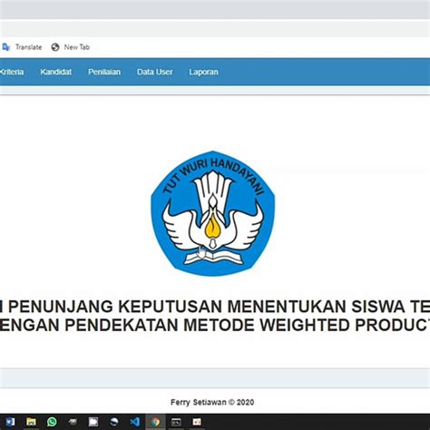 Jual Source Code Aplikasi Spk Weighted Product Dengan Framework Laravel