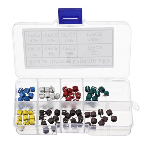 80pcs 6mm 5103060120p Adjustable Capacitor Variable Capacitor Kit