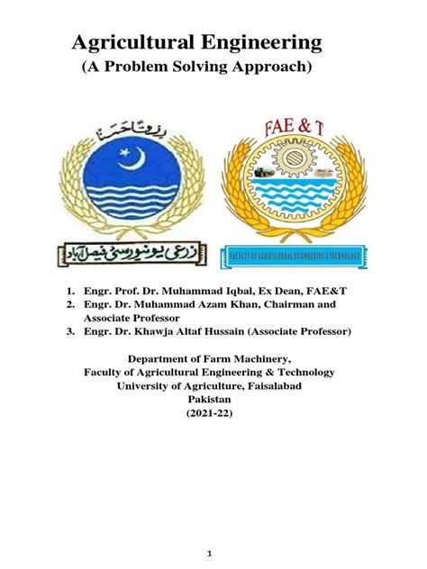 Book Agricultural Engineering Problem Solving Apprach Pdf