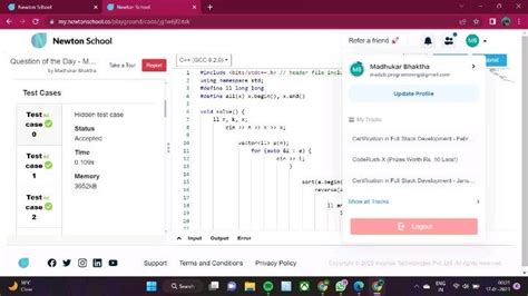 madhukar bhaktha on linkedin cpp day1 30daysofcode community