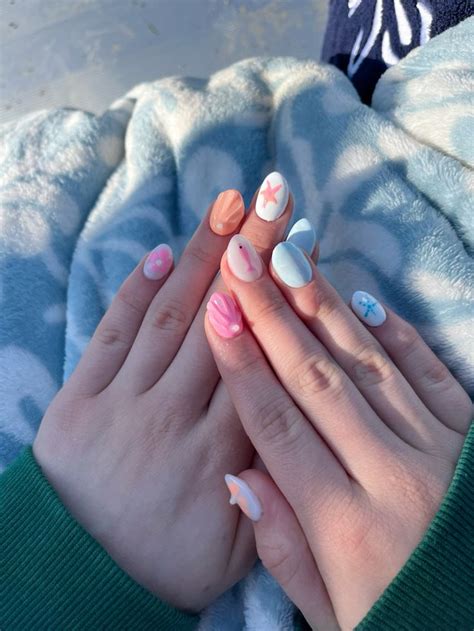 Nail Inspo Teen Nails Girly Acrylic Nails Beachy Nails
