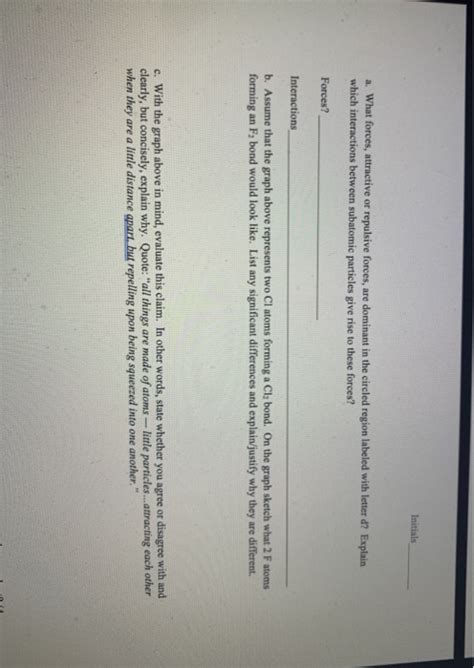 Solved The Graph Below Illustrates Potential Energy As A Chegg