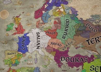 Europe 1066 Poster By Crusaider Kings Iii Displate