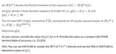 let x ejω denote the fourier transform of the