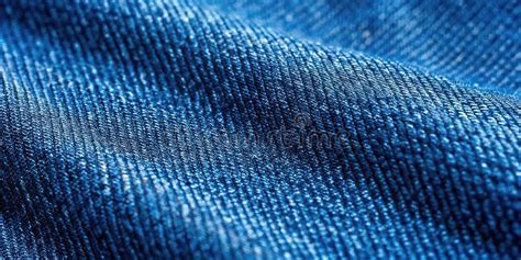 Closeup View Of Dark Blue Chambray Denim Fabric A Seamless Texture Of