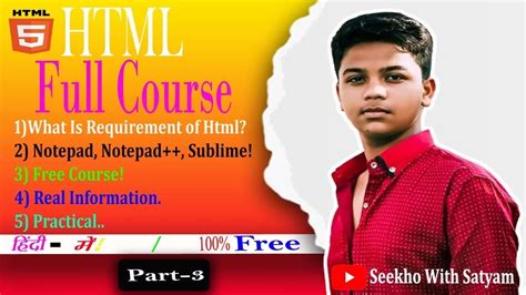 Html Tutorial For Beginners Html Full Course Html Part 3