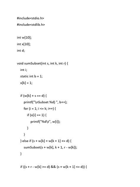 subset sum pdf
