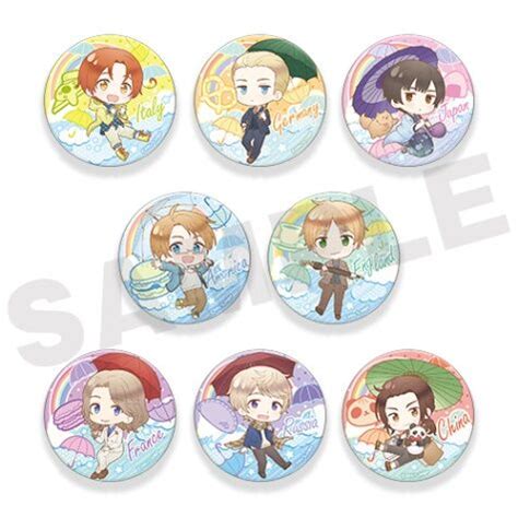 Hetalia Worldstars Trading Can Badge Dress Collection Mini