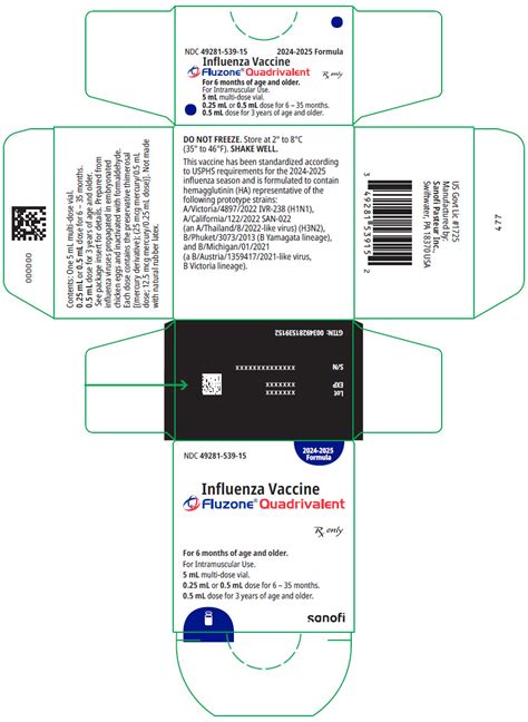 Fluzone Quadrivalent Package Insert Prescribing Info