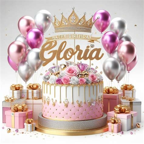 Pin By Claudia Guadarrama On Felicitaciones Happy Birthday Gloria