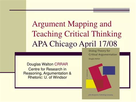 PPT Argument Mapping And Teaching Critical Thinking APA Chicago April PowerPoint