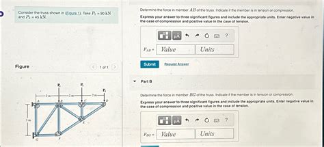 Solved Consider The Truss Shown In Figure 1 ﻿take P1 90kn