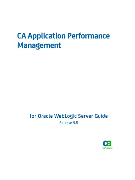 PDF APM APM For Oracle WebLogic Server Guide DOKUMEN TIPS