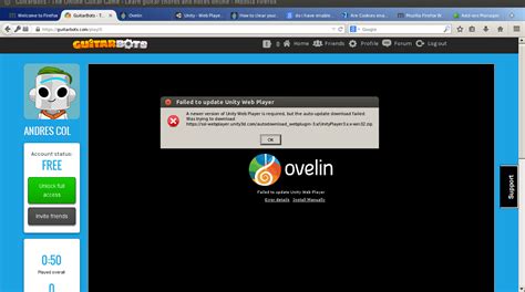 Guitarbots Firefoxwine Unitywebplayer Ask Ubuntu
