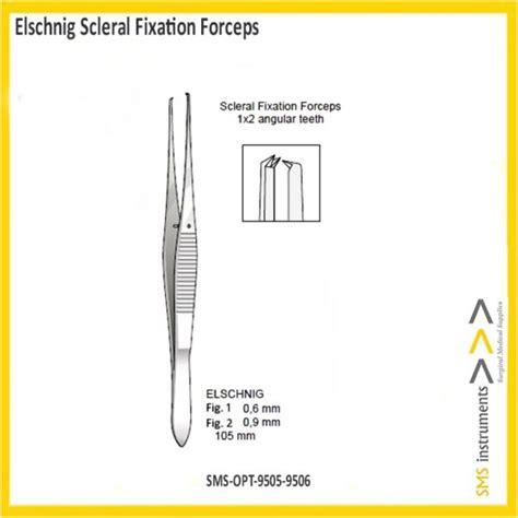 Elschnig Scleral Fixation Forceps Sms Ophthalmology Instruments