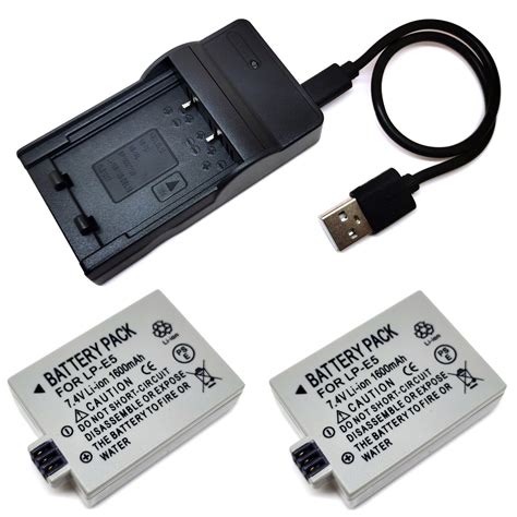 Battery Pack Usb Charger For Canon Lp E5 Lc E5 Lc E5e Cbc E5 Usa
