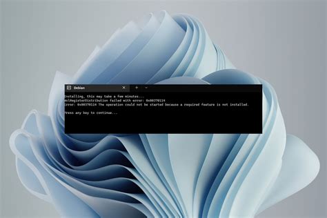 Wslregisterdistribution Failed With Error 0x80370114 Fix