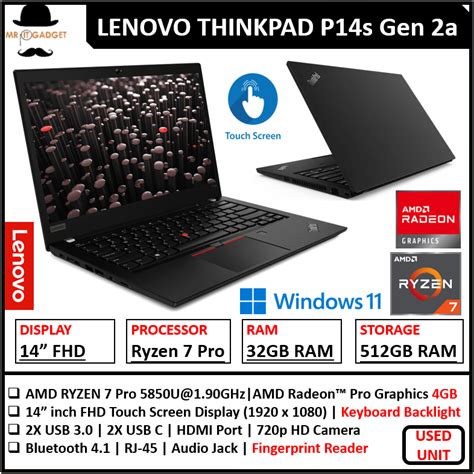 Lenovo Thinkpad P S Gen A Touch Year Warranty T C Amd Ryzen Pro Upto Gb Ram Tb Ssd