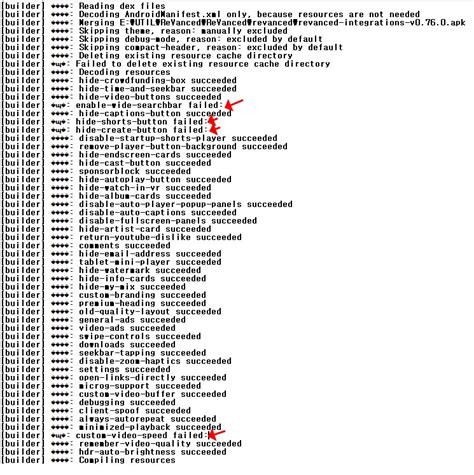 Bug Custom Speed Patch Fail · Issue 1728 · Revancedrevanced Patches
