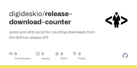 GitHub Digideskio Release Download Counter Quick And Dirty Script For Counting Downloads From