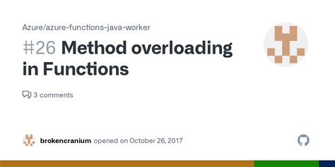 Method Overloading In Functions Issue 26 Azure Azure Functions