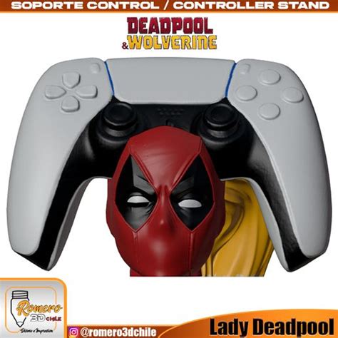 🎛️ Lady Deadpool Control Support・ Stl File For 3d Printing・cults