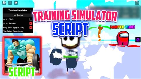 Training Simulator Script Hack GUI Infinite Gems Auto Click Auto Rebirth YouTube