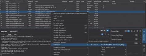 Поиск API эндпоинтов и анализ кода с JS Miner Burp Suite