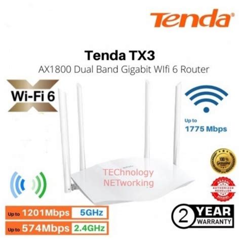 Jual Tenda Tx Ax Dual Band Gigabit Wi Fi Router Tx Ax Shopee Indonesia