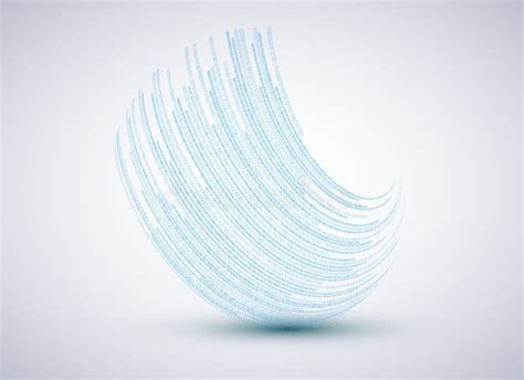 Vector Binary Code Background Gradient Texture Technology Concept Stock Vector Illustration