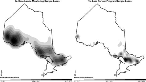 Kernel Density Estimation Models Of Two Sampling Techniques In Ontario Download Scientific