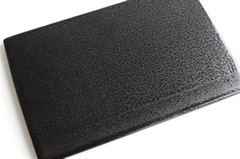 핸드메이드 도자기 블랙 사각 평접시