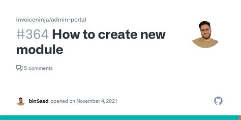 how to create new module · issue 364 · invoiceninja admin portal · github
