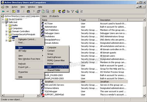 Adding Users To Active Directory