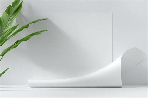 scroll paper text box 3d illustration premium ai generated image
