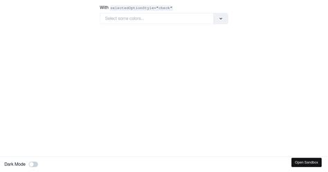 Chakra React Select Border Selectedoptionstyle Multi Example Codesandbox