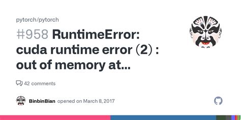 RuntimeError Cuda Runtime Error Out Of Memory At Data Users Soumith Miniconda Conda Bld