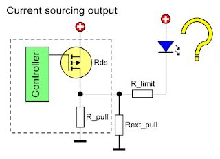 I O Interfacing With Current Source And Sink Pins One Transistor