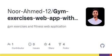 GitHub Noor Ahmed 12 Gym Exercises Web App With React Js Gym
