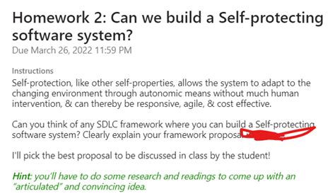 solved homework 2 can we build a self protecting software